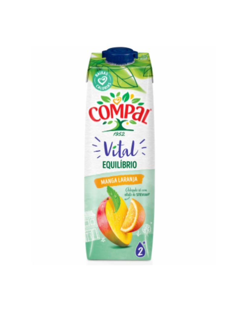 Compal Manga Laranja 1 L – Sumo Tropical Refrescante